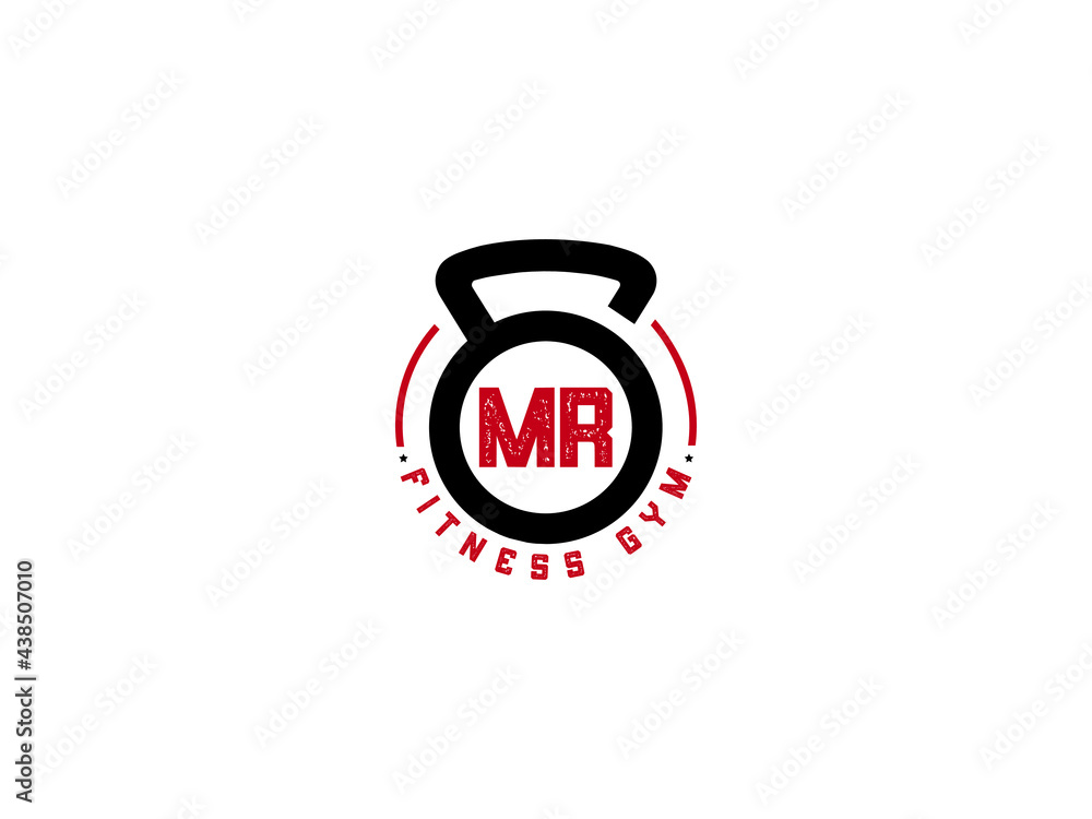 Letter MR Logo, Gym MR, fitness mr logo icon design Stock Vector ...