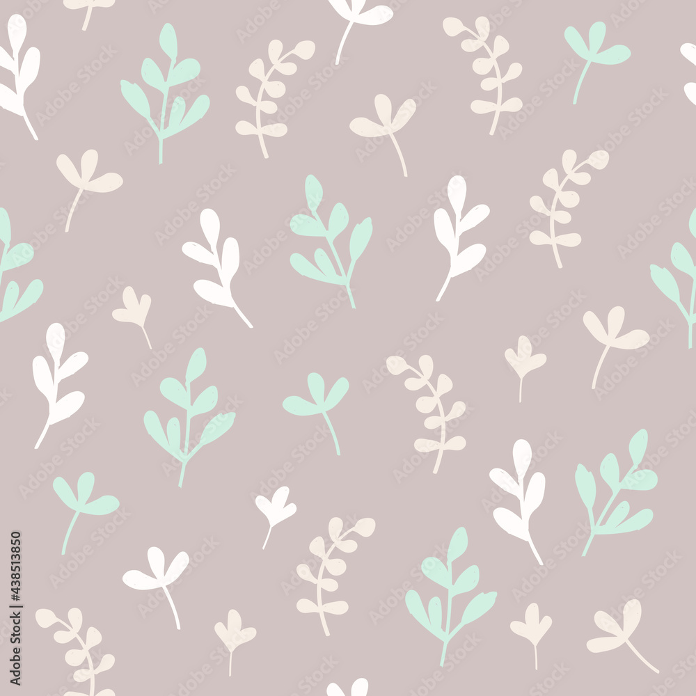 Seamless leaves pattern. Endless Background. Floaral background. Stock ...