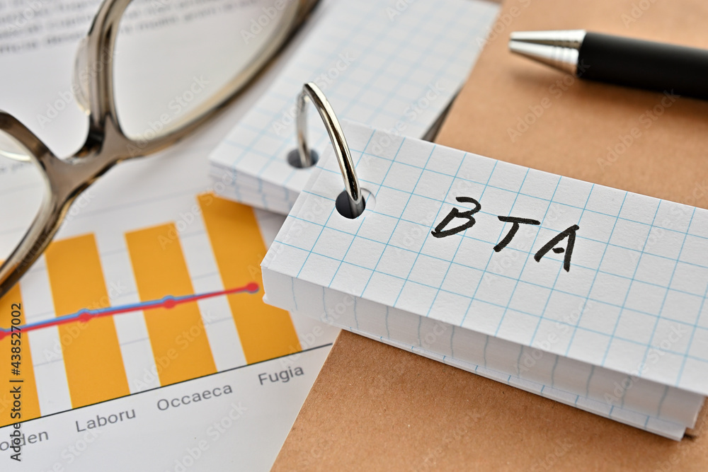 There is a word book with the word of BTA which is an abbreviation for ...