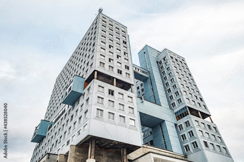 House of Soviets in Kaliningrad, an abandoned building in the ...