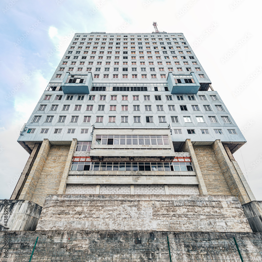 House of Soviets in Kaliningrad, an abandoned building in the ...