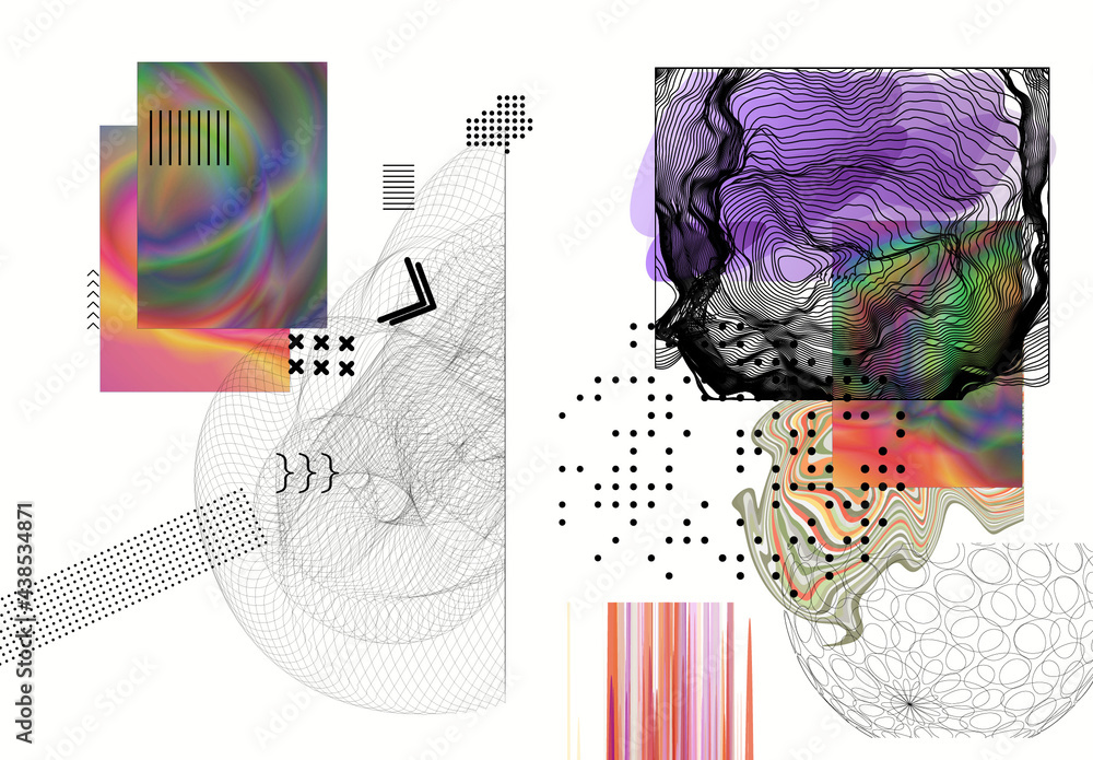 Modern Gothic Design Elements Illustration Set Stock Template | Adobe Stock