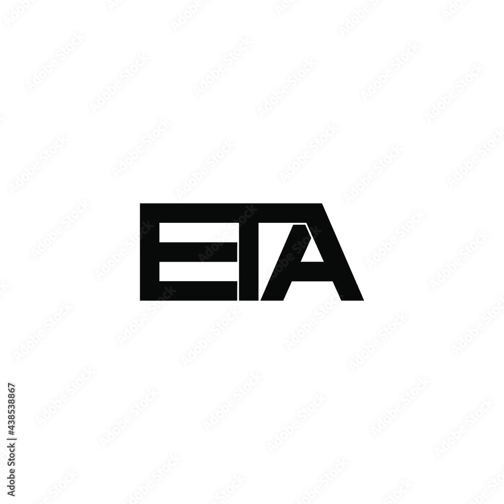 eta letter original monogram logo design Stock Vector | Adobe Stock