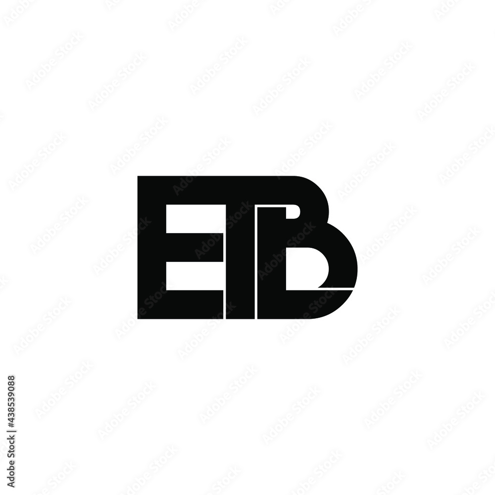 etb letter original monogram logo design Stock Vector | Adobe Stock