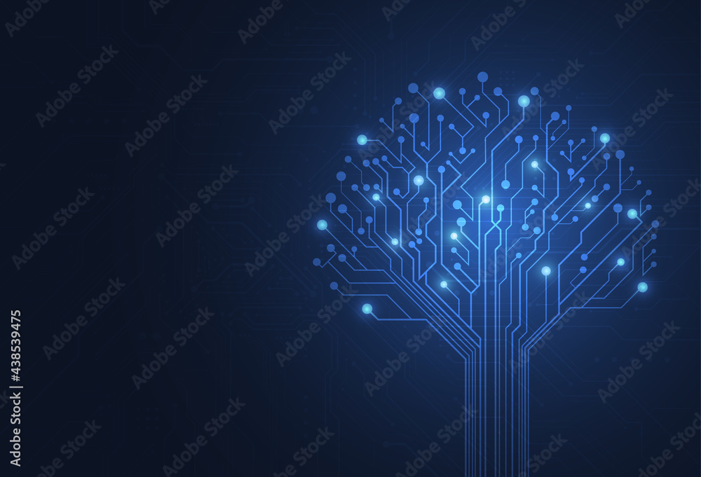 Abstract digital background with technology circuit board texture ...
