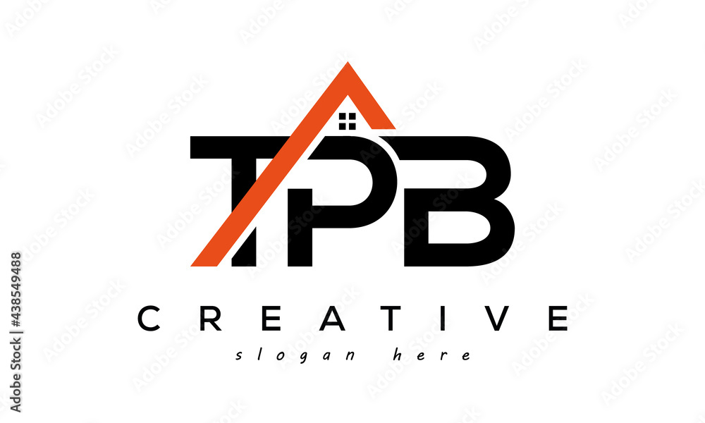 TPB letters real estate construction logo vector Stock Vector | Adobe Stock