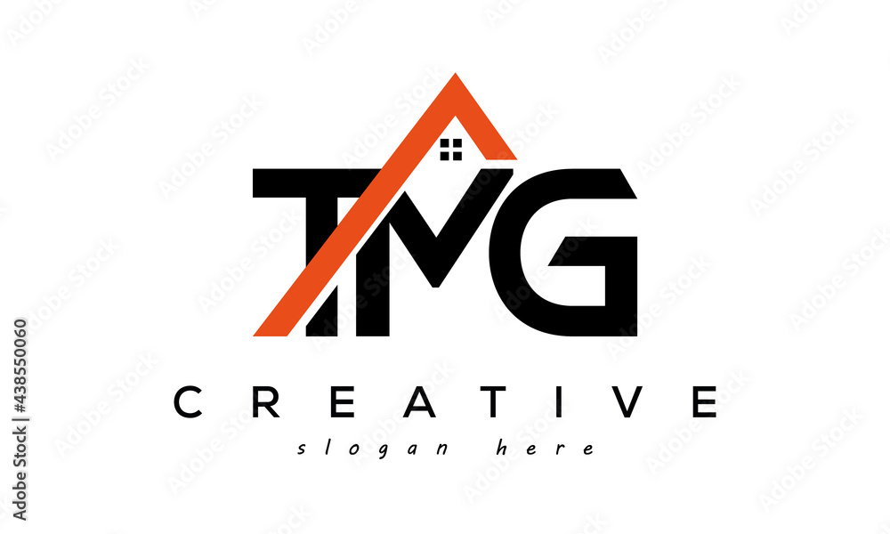 TMG letters real estate construction logo vector Stock Vector | Adobe Stock