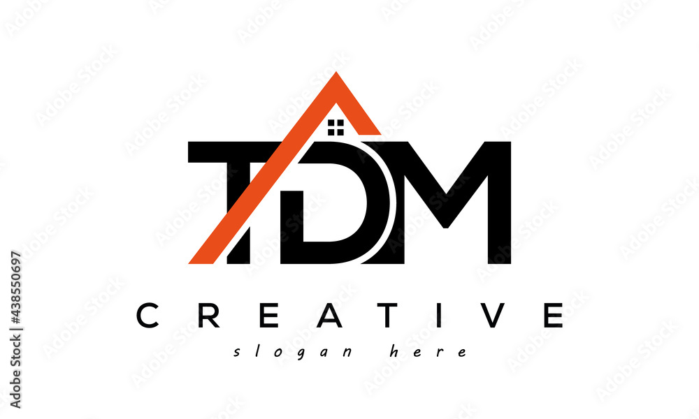 TDM letters real estate construction logo vector Stock Vector | Adobe Stock