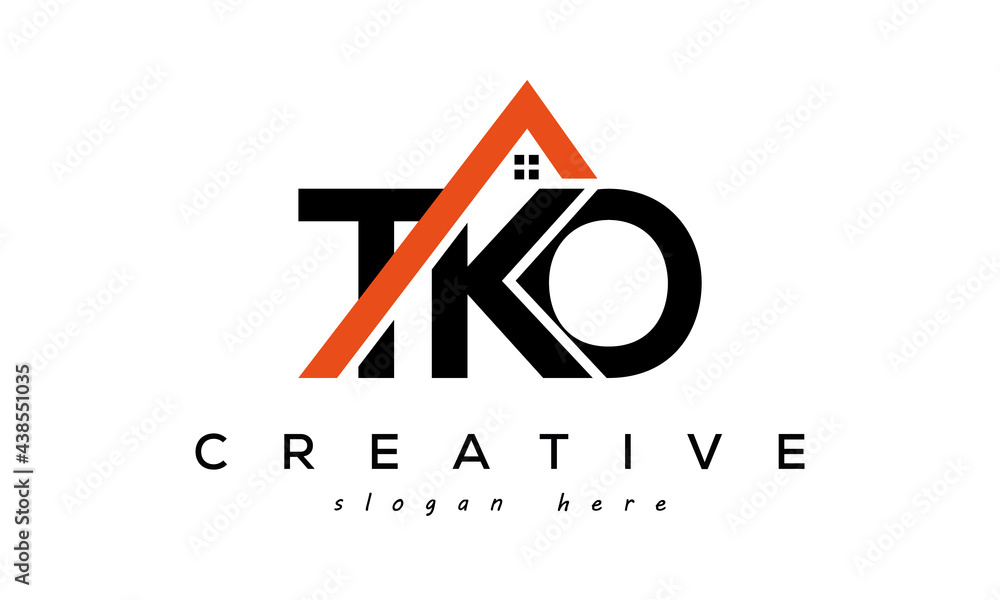 TKO letters real estate construction logo vector Stock Vector | Adobe Stock