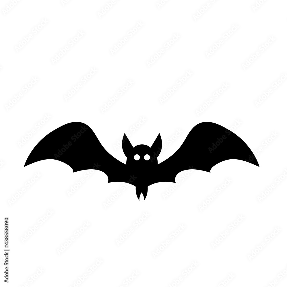 cartoon bat scary vector illustration halloween. Stock Vector | Adobe Stock