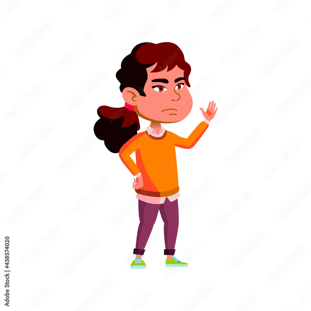 sad girl hurt palm on playground cartoon vector. sad girl hurt palm on ...