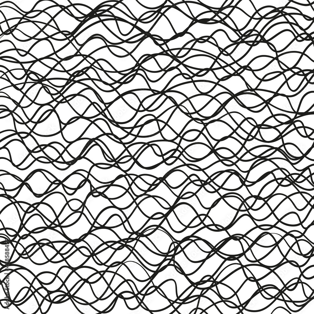 Pattern with lines and waves. Universal texture. Abstract dinamic ...