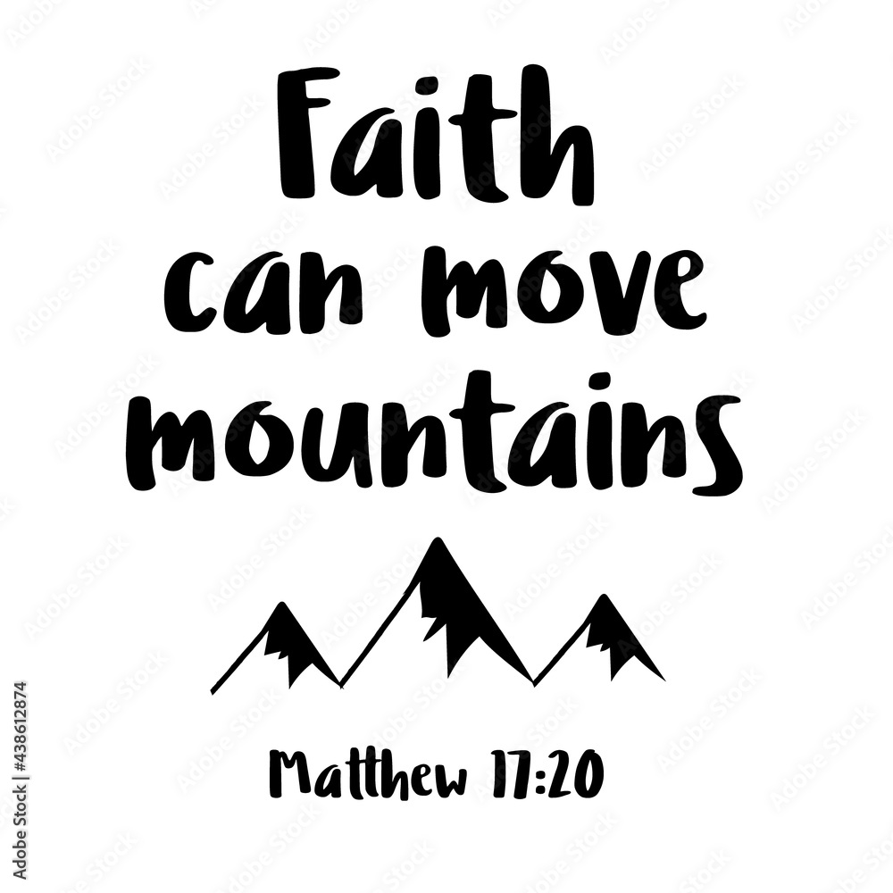 Hand lettering bible verse. Christian poster. Modern calligraphy. New ...