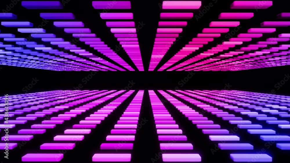 3d abstract geometric creative dark bg with looping flowing animation ...