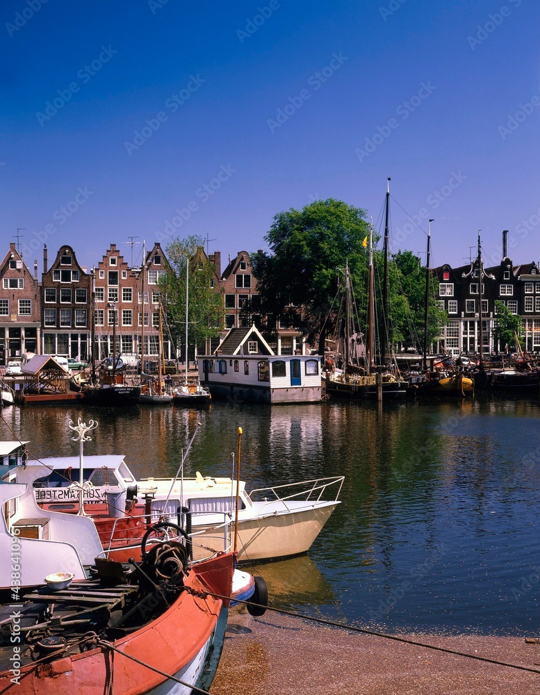netherlands, amsterdam, city view, harbour, holland, city, view, boats ...