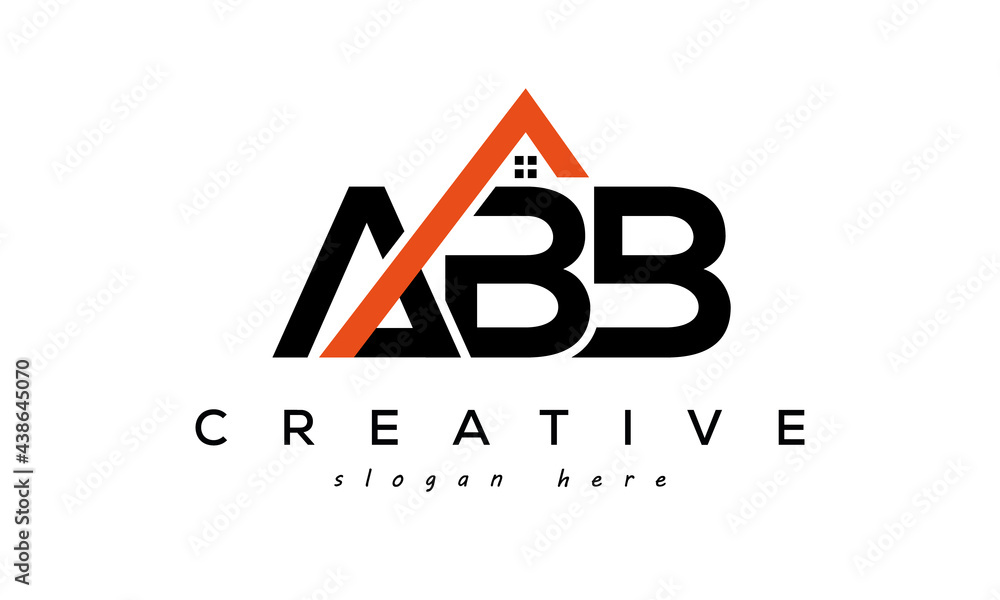 ABB letters real estate construction logo vector Stock Vector | Adobe Stock