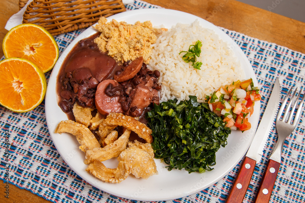 Feijoada, the Brazilian cuisine tradition.Delicious dish made of ...
