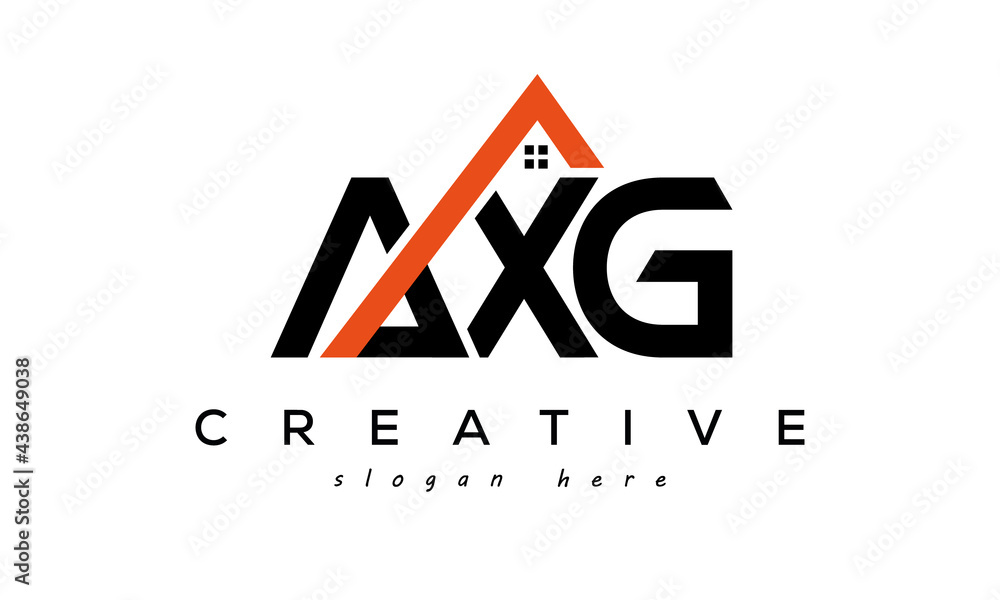 AXG letters real estate construction logo vector Stock Vector | Adobe Stock