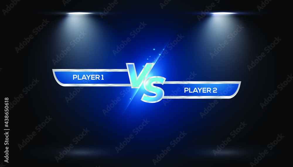 Versus VS screen banner for battle or comparision vector with ...