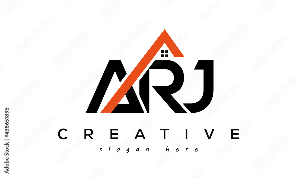 ARJ letters real estate construction logo vector Stock Vector | Adobe Stock