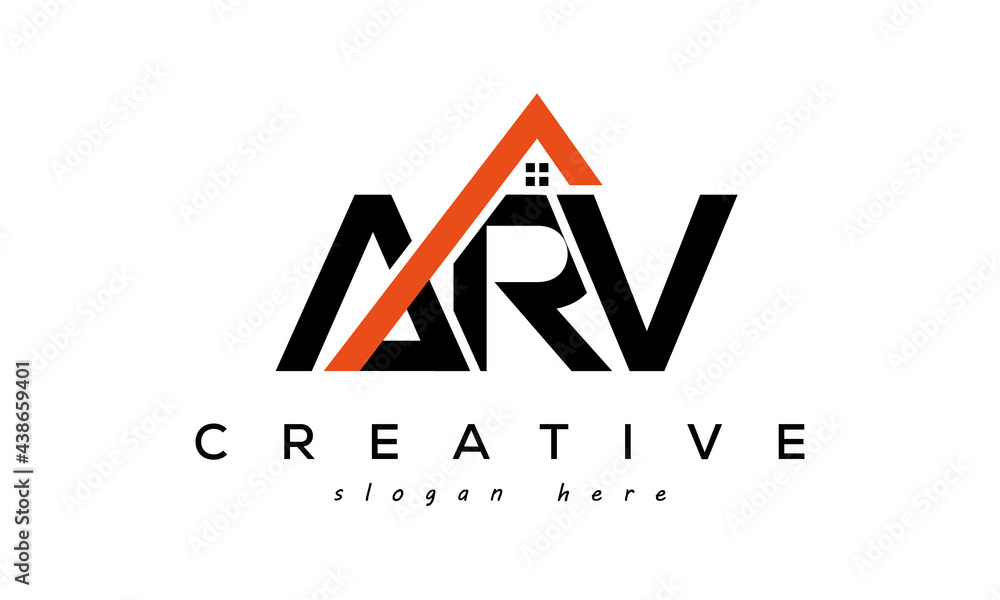 ARV letters real estate construction logo vector Stock Vector | Adobe Stock