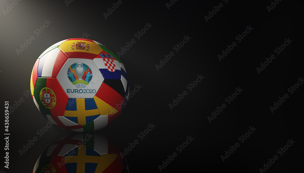 Ilustrace „Guilherand-Granges, France - June 10, 2021. Football with ...