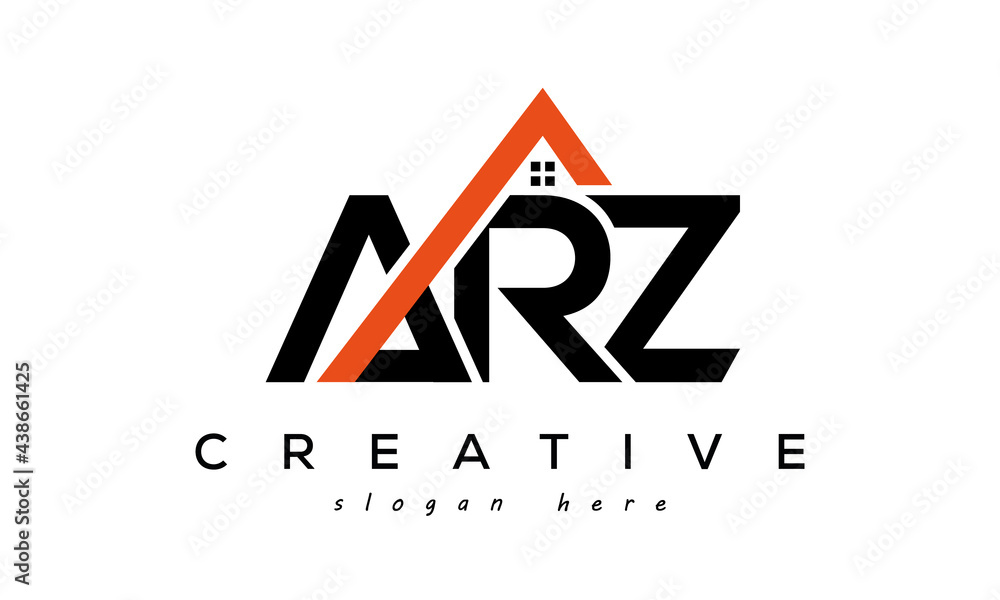 ARZ letters real estate construction logo vector Stock Vector | Adobe Stock