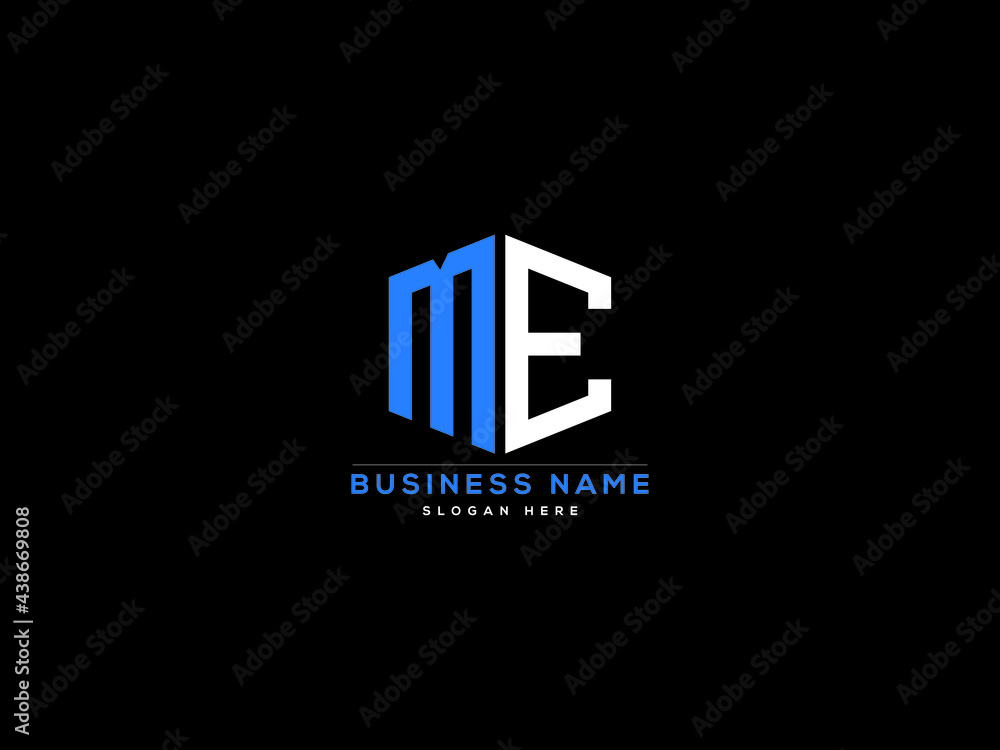 Letter ME Logo, creative me logo icon vector for business Stock Vector ...