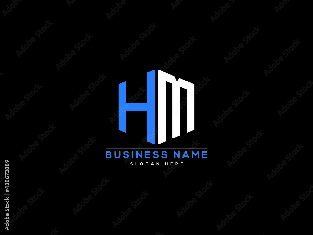 Letter HM Logo, creative hm logo icon vector for business Stock Vector ...