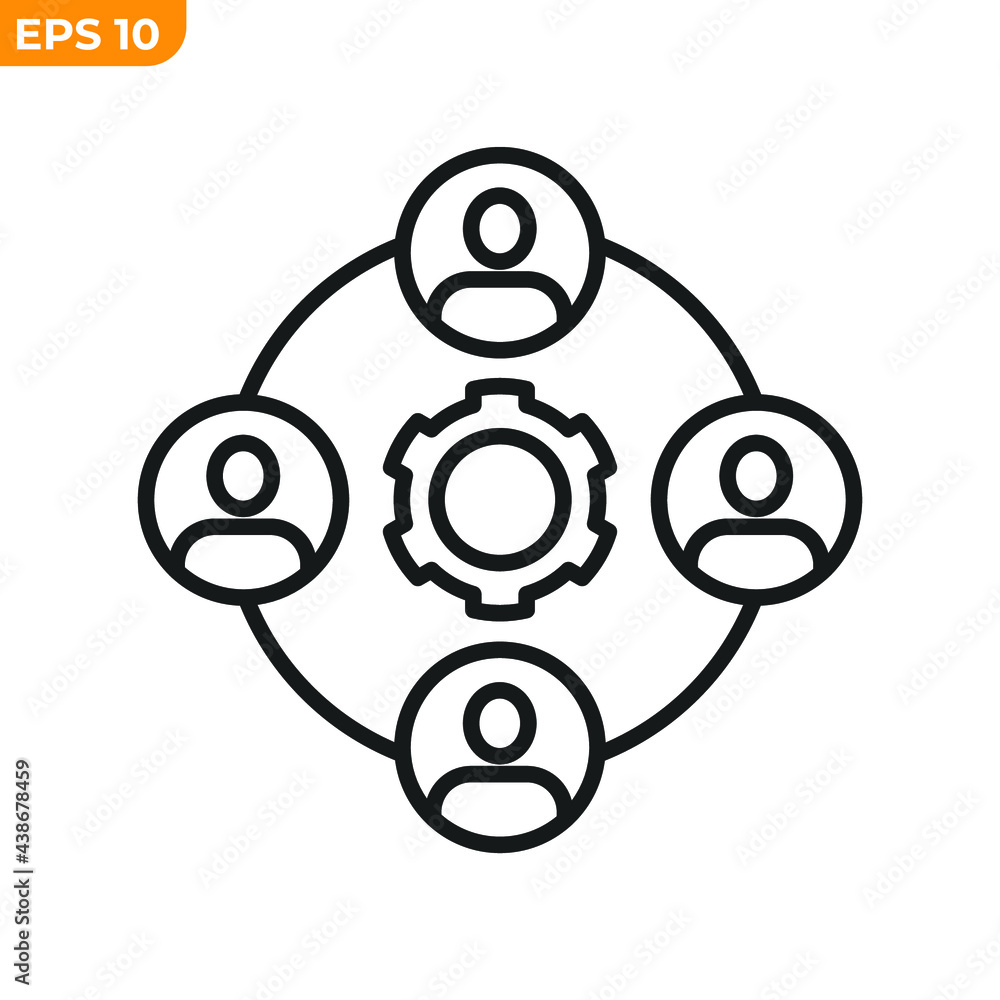 outsourcing icon symbol template for graphic and web design collection ...