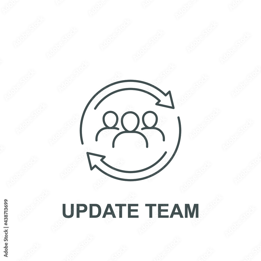 Team work partnership in collaboration strategy. Refresh team ...