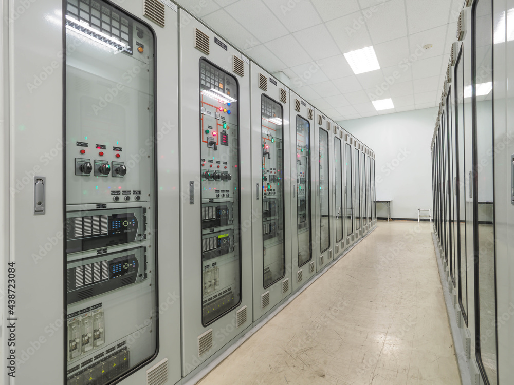 Electrical switchgear,Industrial electrical switch panel at substation ...
