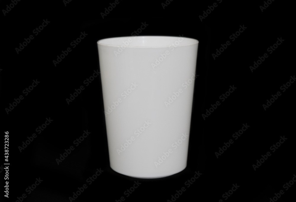 a standing cup from the front point of view. minimal shot for simple ...