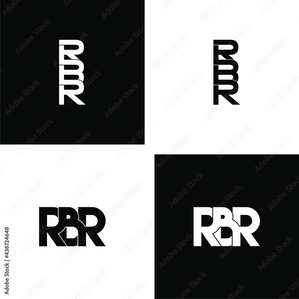 rbr letter original monogram logo design Stock Vector | Adobe Stock