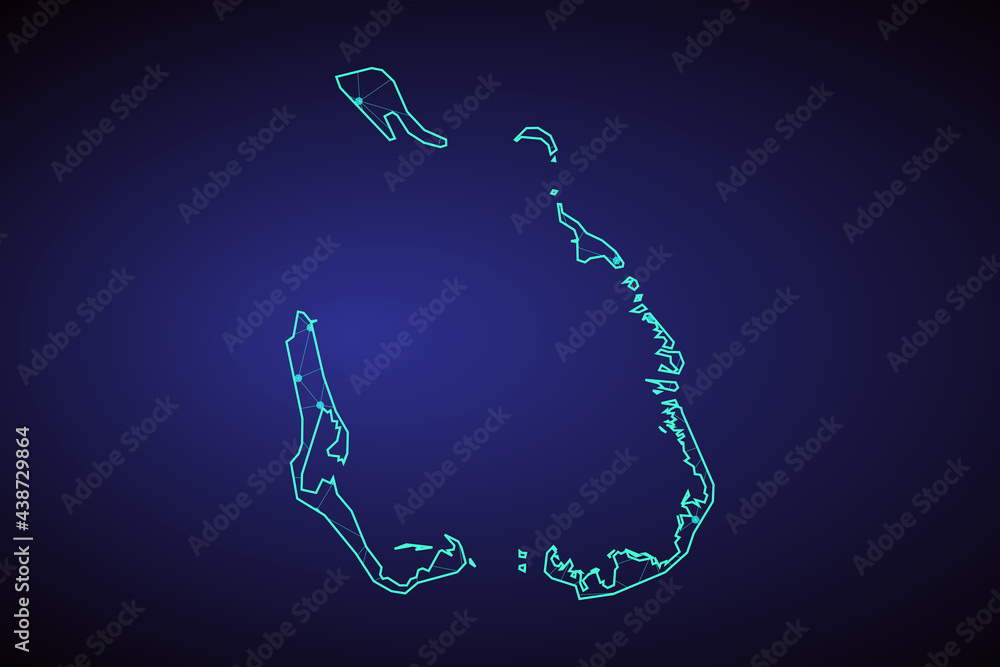 Map of Cocos Keeling Islands, High detailed blue vector map – Cocos ...