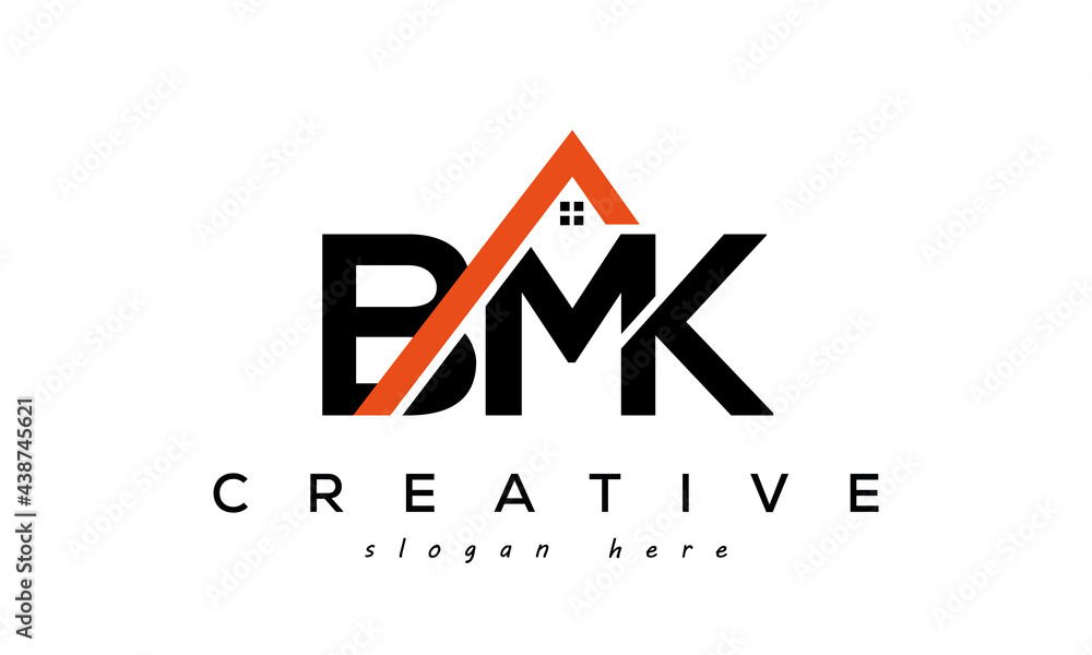 BMK letters real estate construction logo vector Stock Vector | Adobe Stock