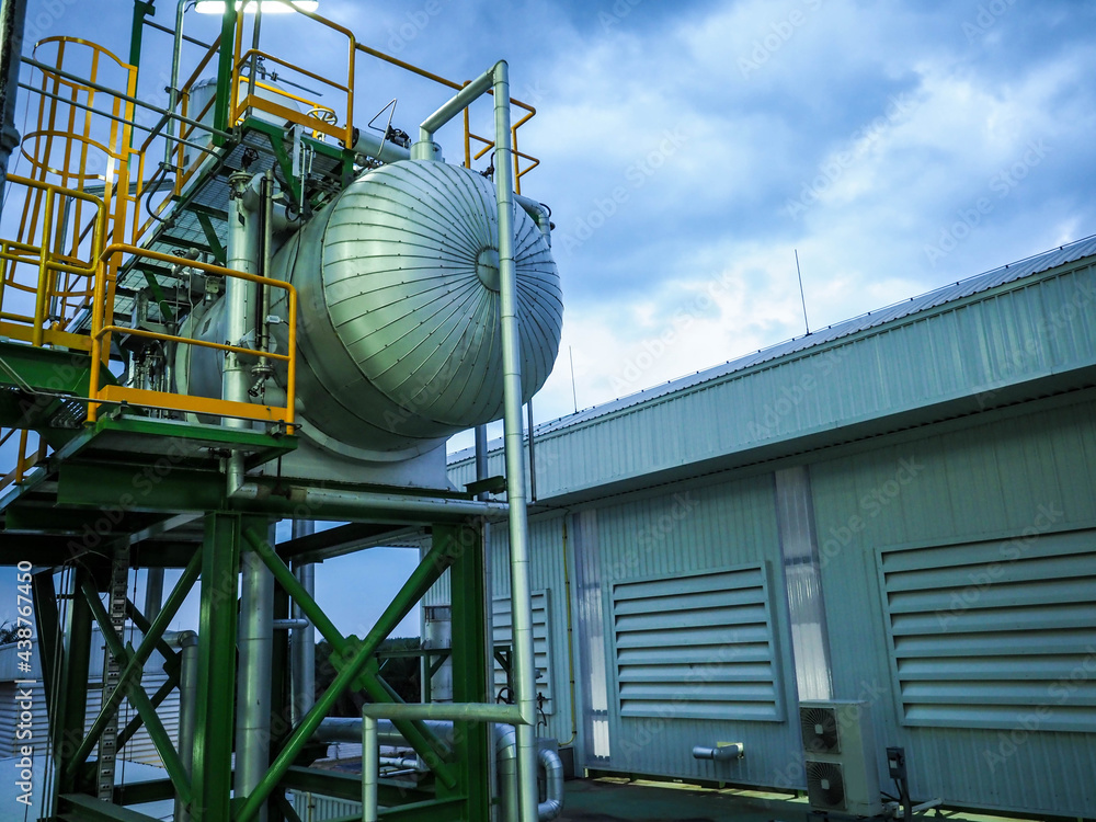 Deaerator systems and green structure platform of boiler systems in ...