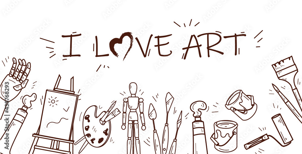 A set of tools for drawing and creating in a linear style. Frame ...