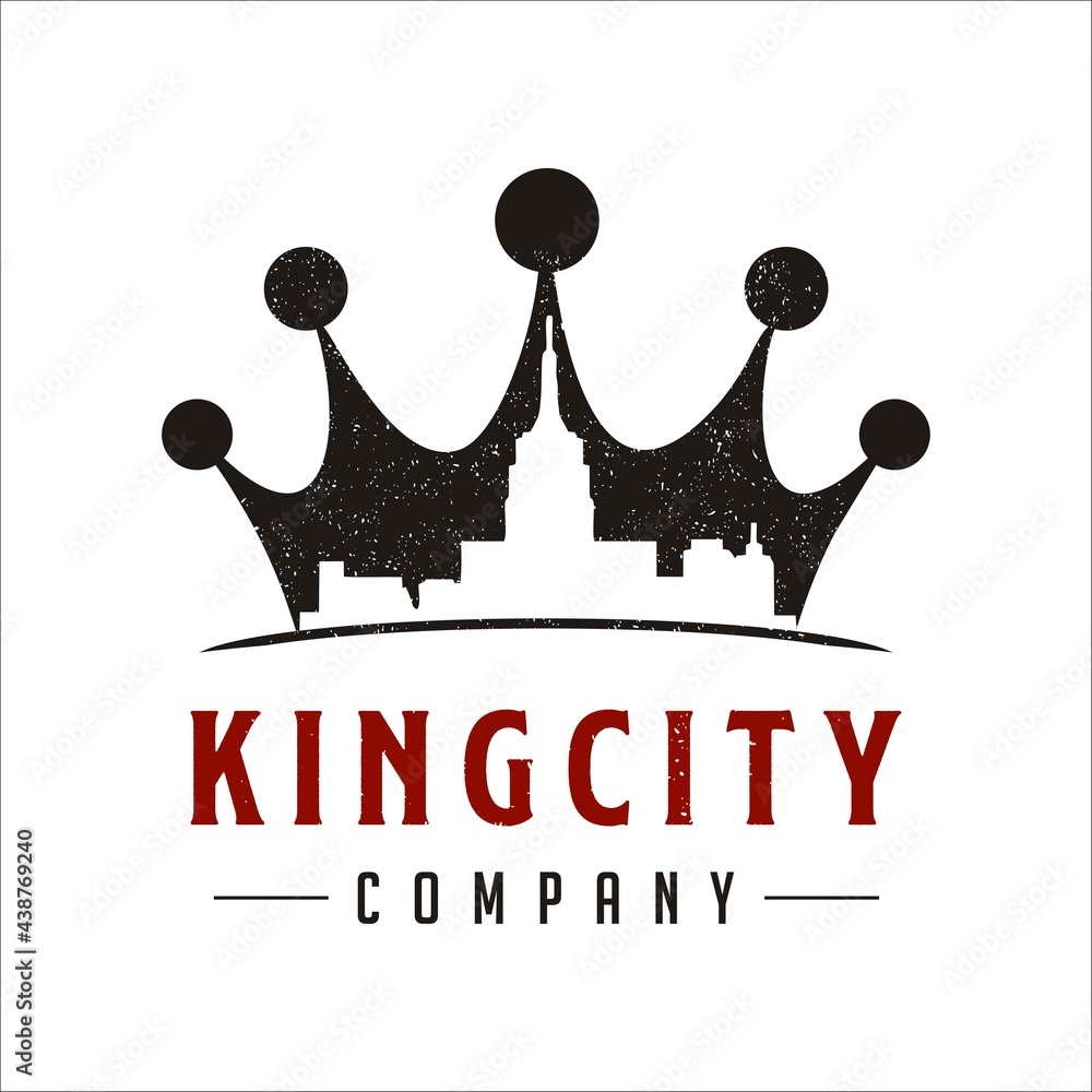Crown, city, town, king, queen, kingdonm, logo crown vector design ...