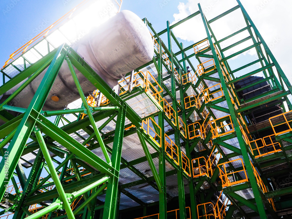 The deaerator systems and structure platform of biomass power plant ...