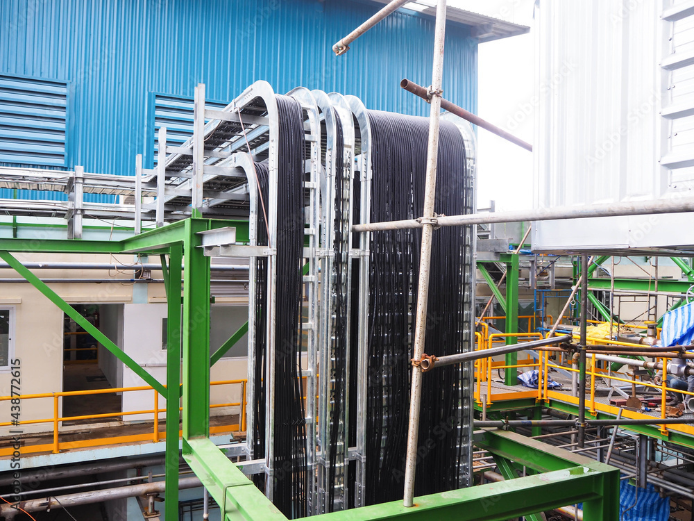 Conduit and cable tray was installed in power plant which popular in ...