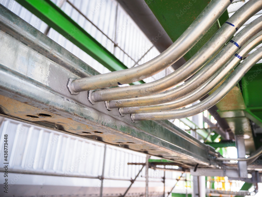 Conduit and cable tray was installed in power plant which popular in ...