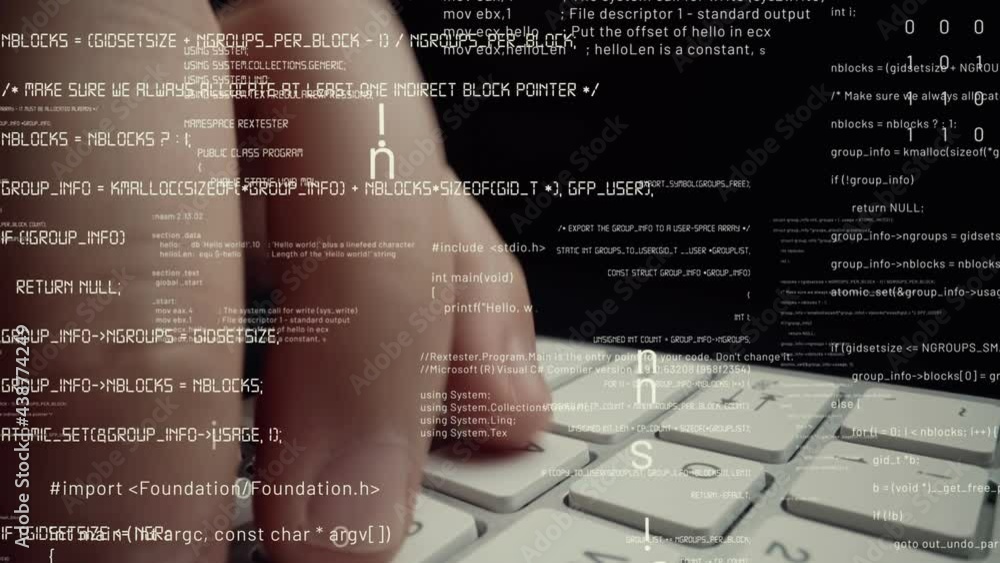 Creative visual of computer programming coding and software development ...