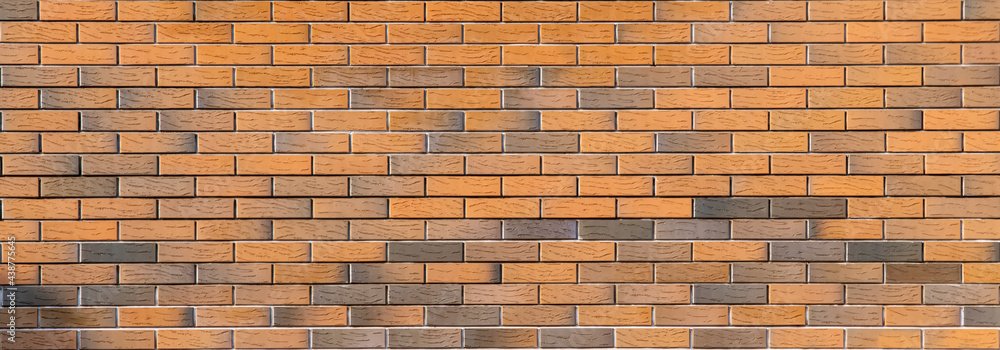 Red-brown Brick. Tiling clean for background pattern. Rectangle mosaic ...