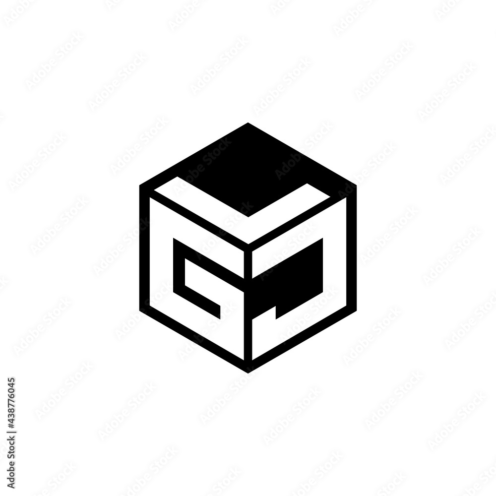 GJL letter logo design with white background in illustrator, vector ...