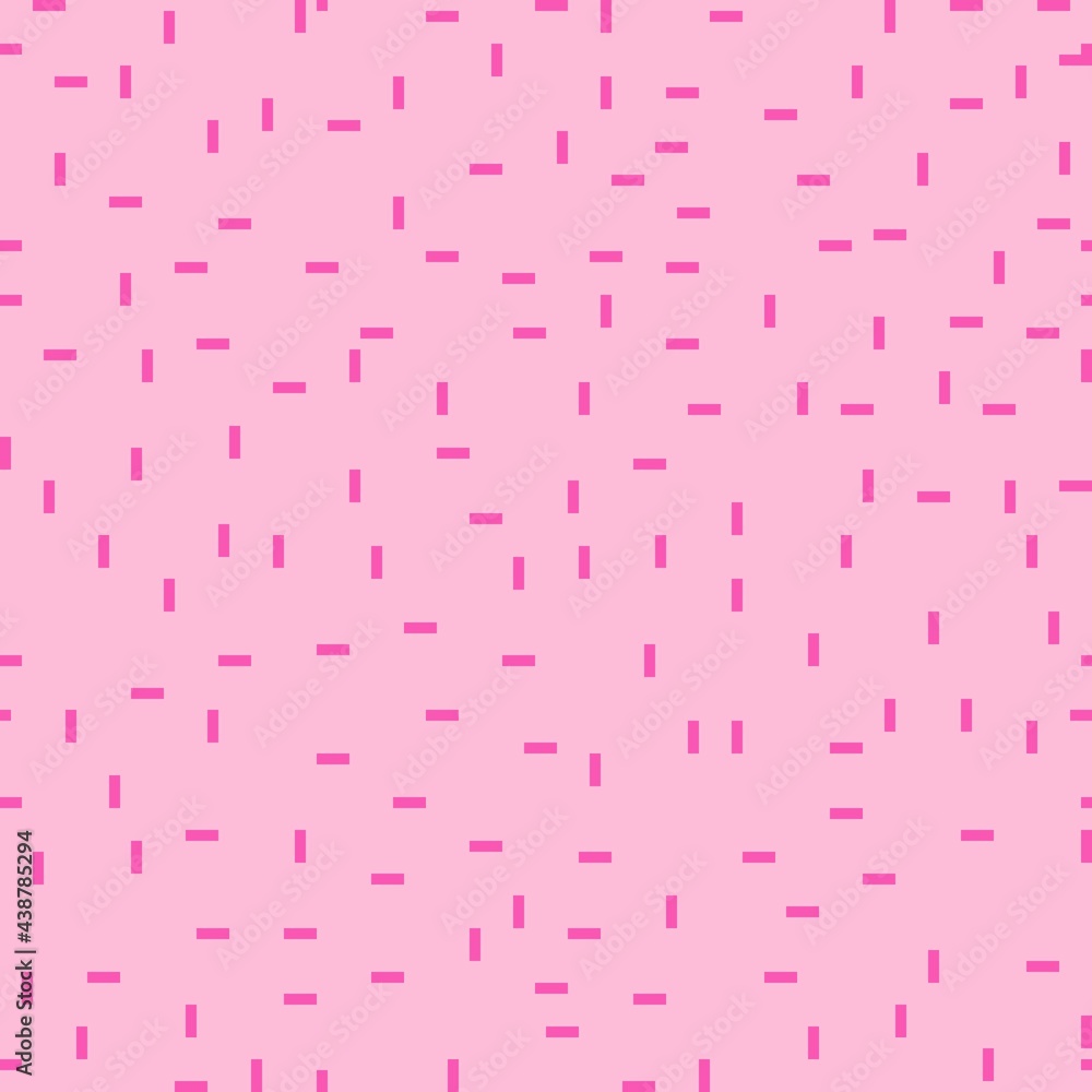 Colorful sweet background pixel art. Seamless pattern of pink donut ...