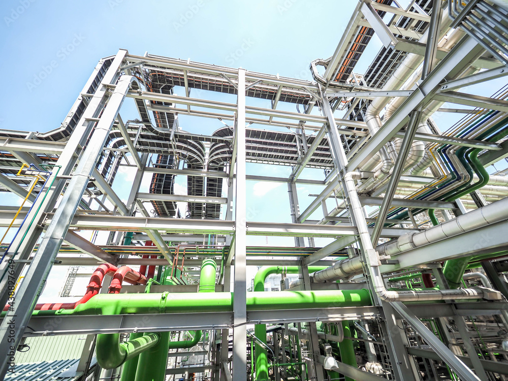 Electric Cable Tray in power plant. Stock Photo | Adobe Stock