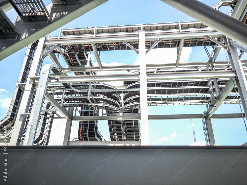 Electric Cable Tray in power plant. Stock Photo | Adobe Stock