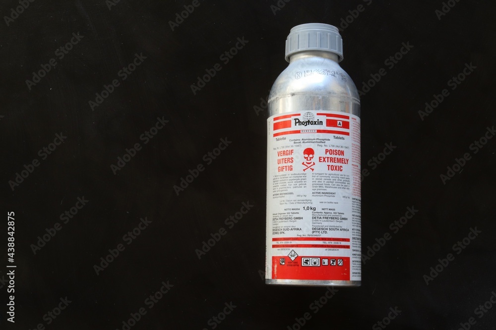 Johannesburg ,South Africa. June 2021.Phostoxin Aluminium phosphide ...