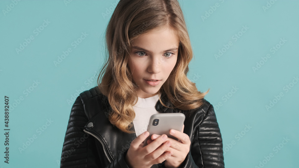 Beautiful teenager girl looking excited thinking how to answer o Stock ...